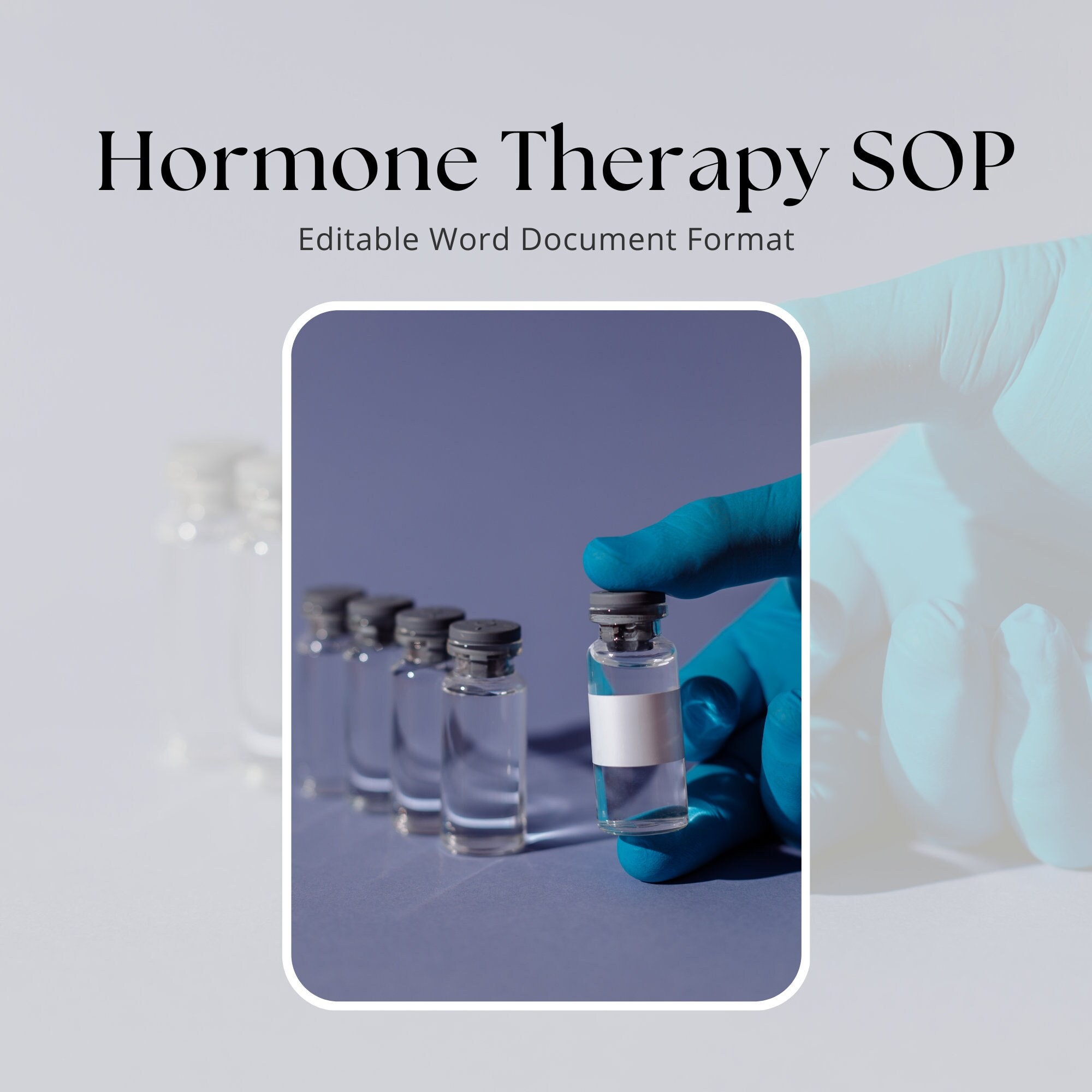 Hormone Therapy Standard Operating Procedure (SOP) - Etsy