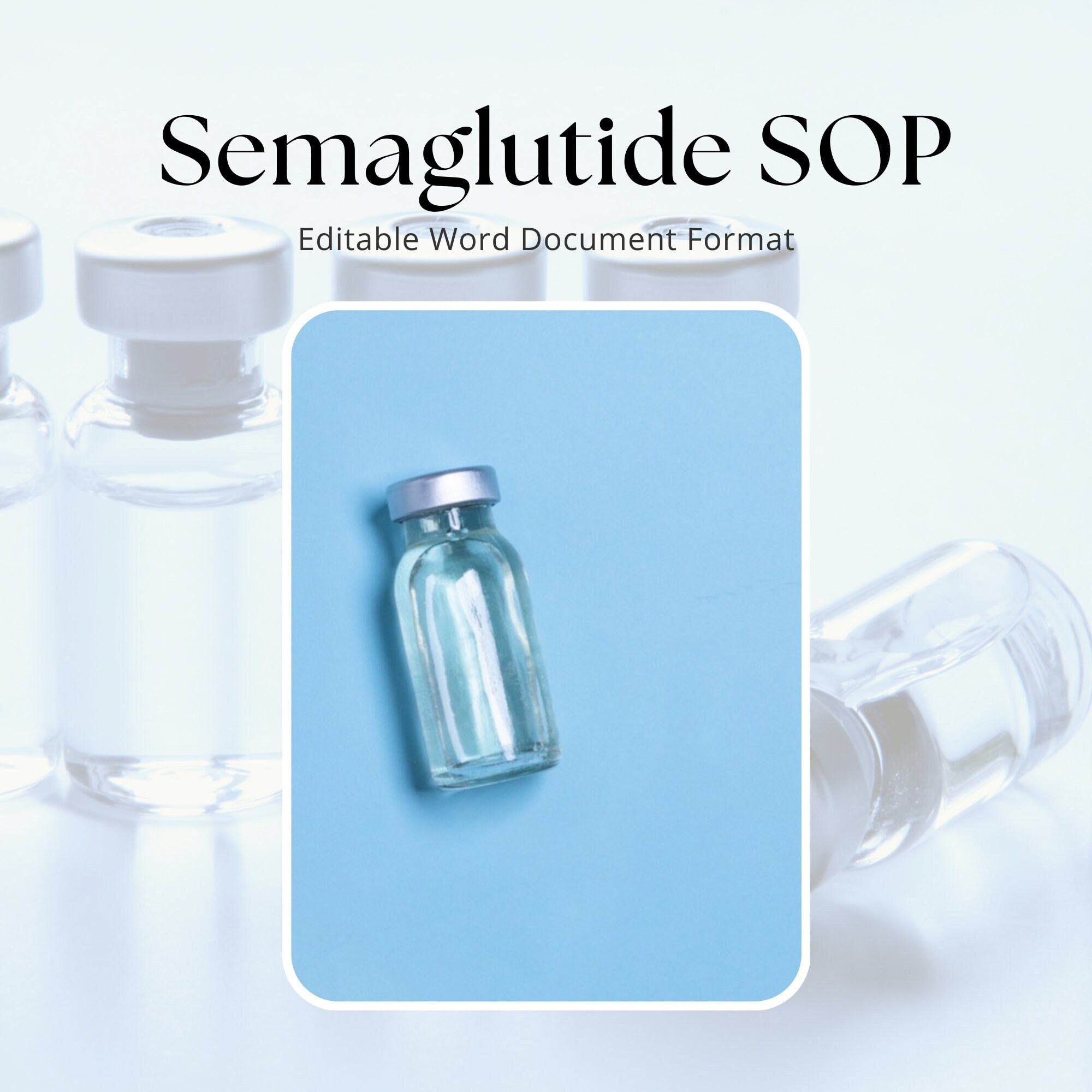 Semaglutide Weight Loss Safety Policy and Procedure Manual SOP Medspa ...