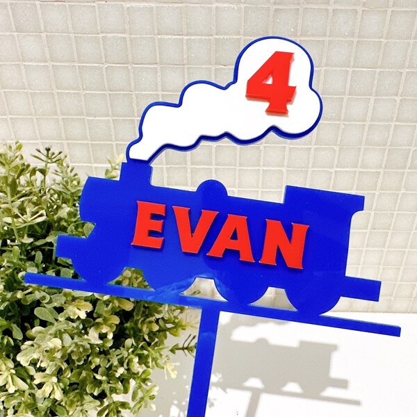 Train Cake Topper - Etsy