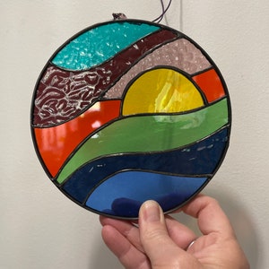 Small Sunny Leadlight Suncatcher - Etsy