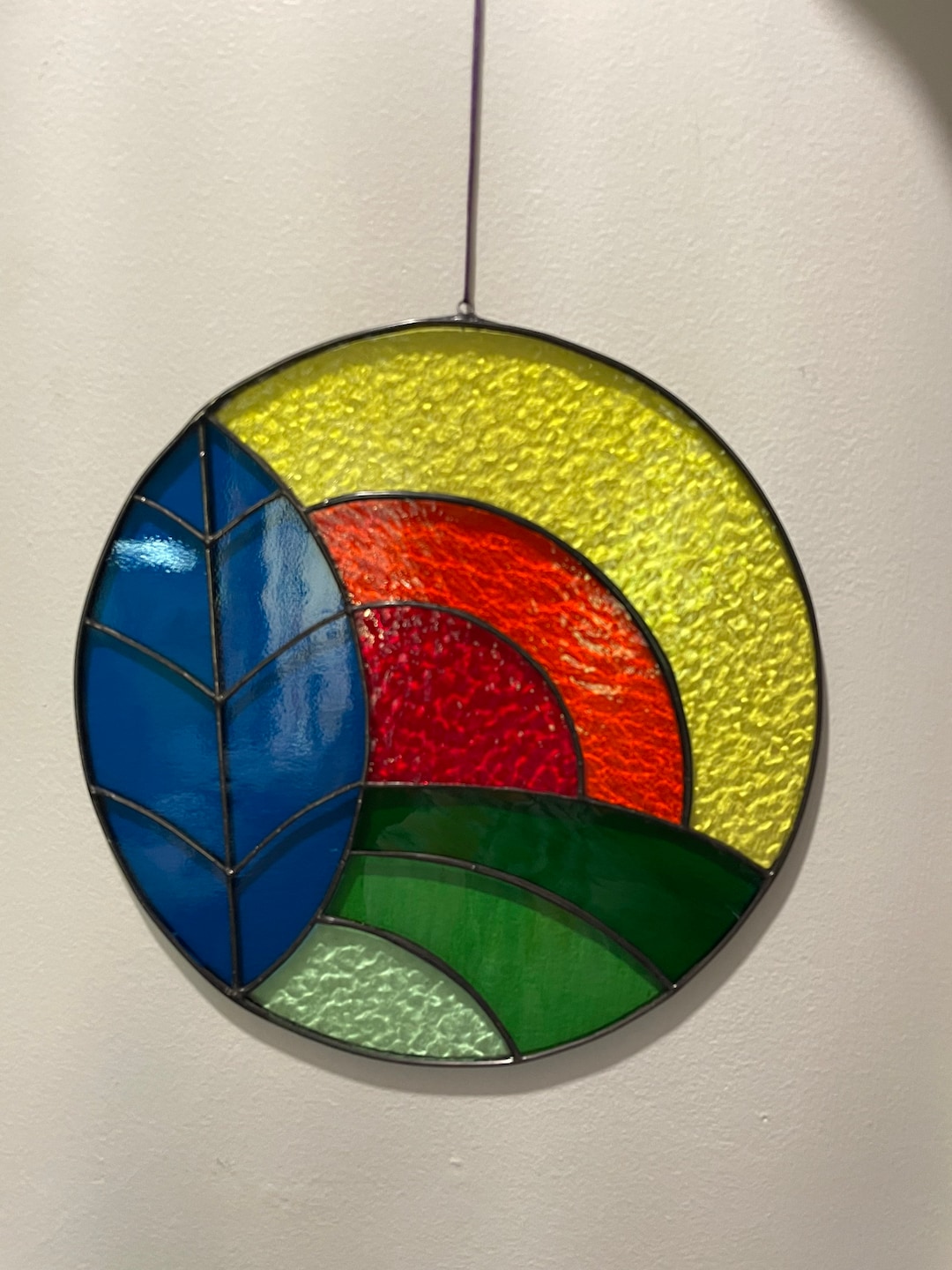 Large Sunny Leadlight Suncatcher - Etsy