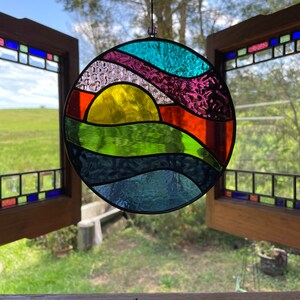 Small Sunny Leadlight Suncatcher - Etsy