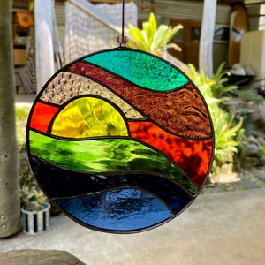 Small Sunny Leadlight Suncatcher - Etsy