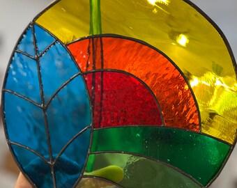 Small Sunny Leadlight Suncatcher - Etsy