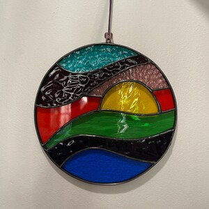 Small Sunny Leadlight Suncatcher - Etsy