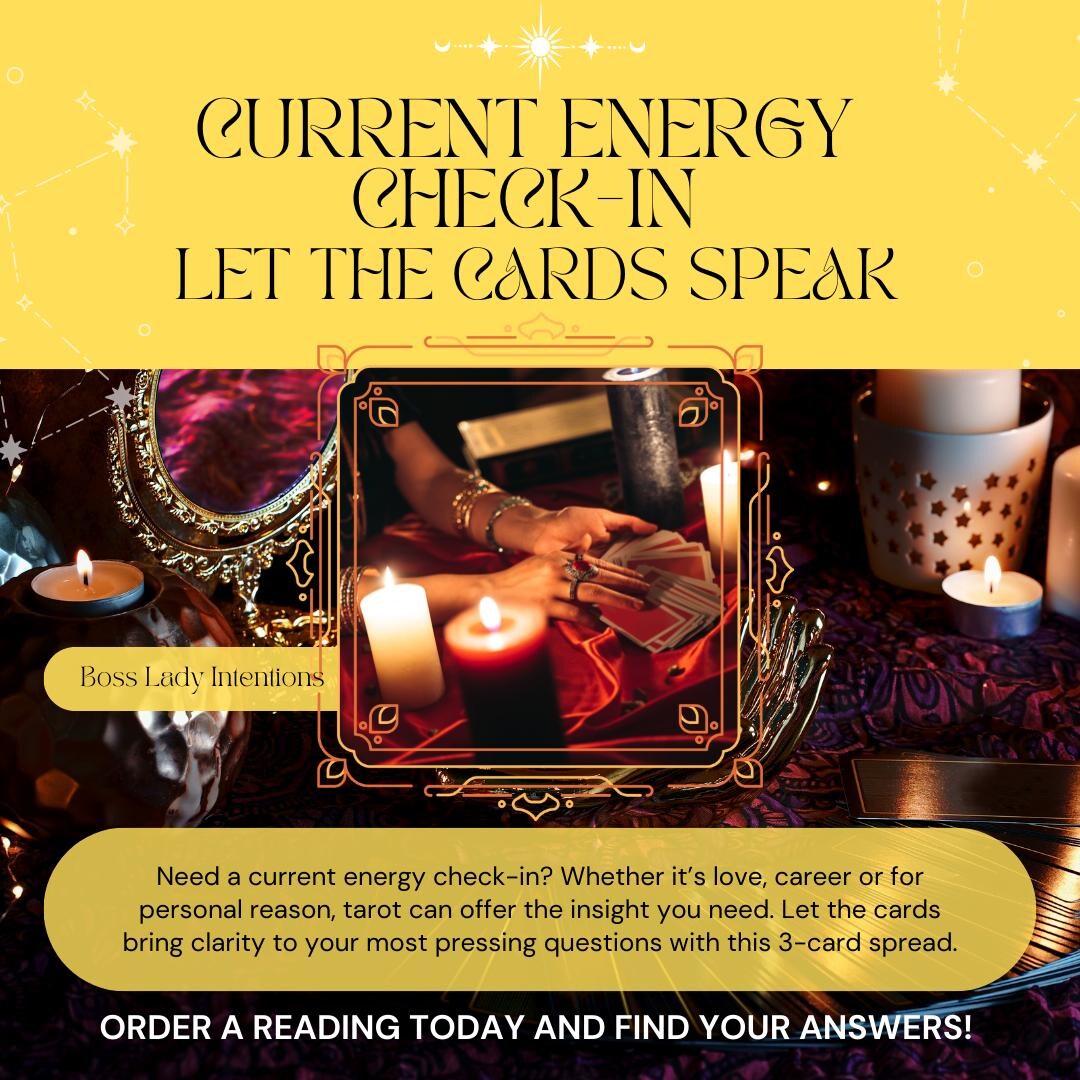 Intuitive 3-card Tarot Reading: Current Energy Check (PDF Report) - Etsy