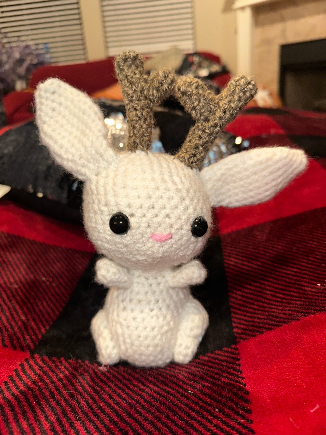 Jackalope Crocheted Cryptid Creepy Creature Plush Plushie Doll - Etsy