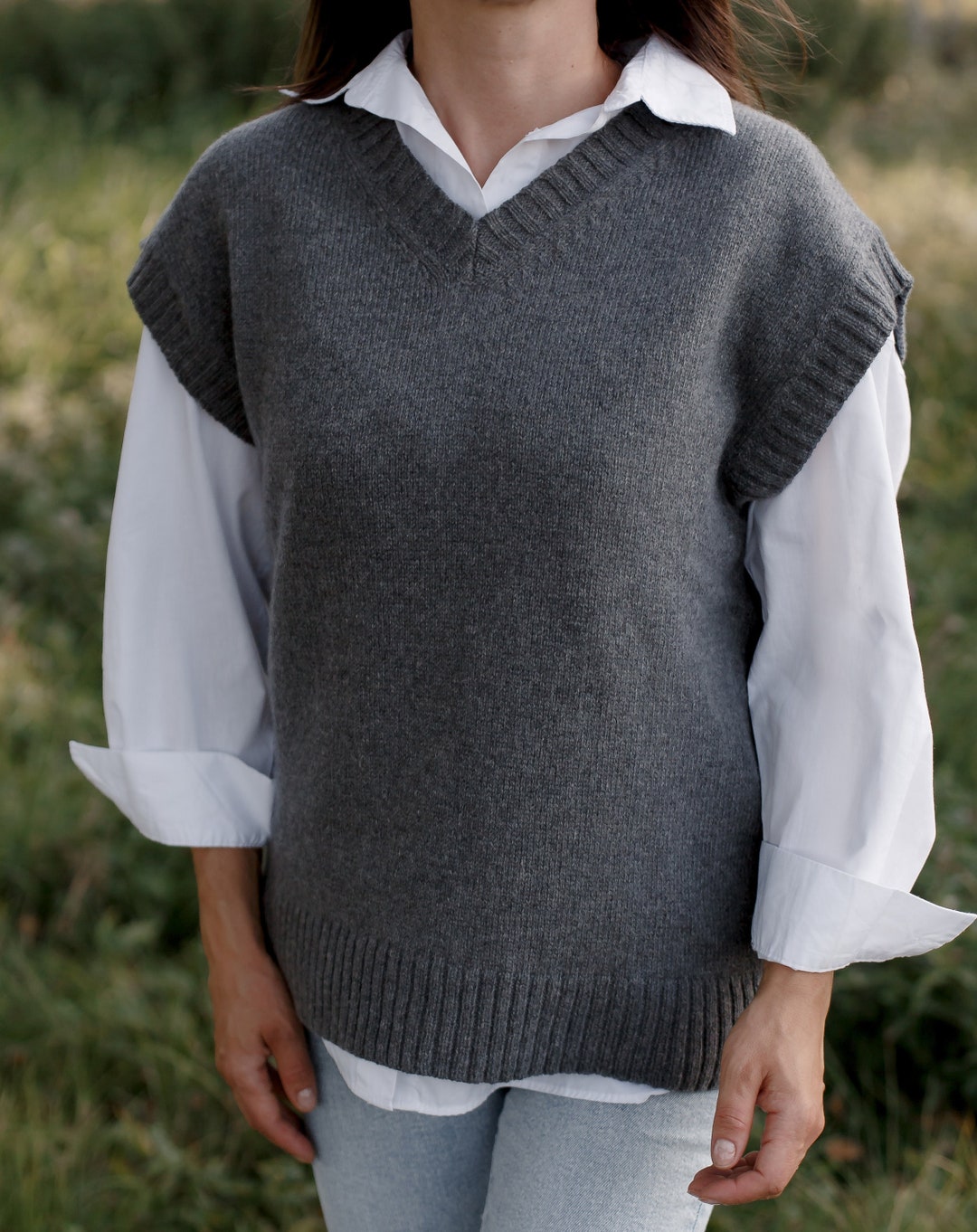 100% Alpaca Wool Vest, Alpaca Wool Vest, V-neck Sweater, Wool Vest ...