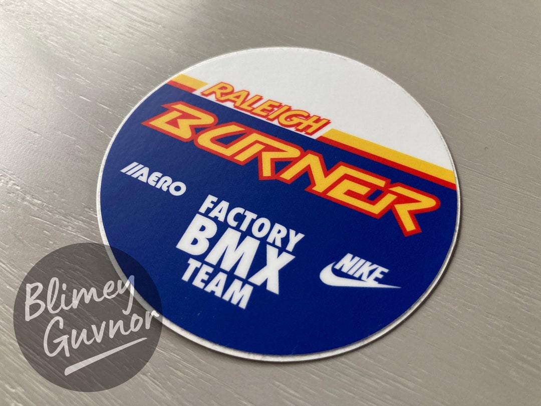 Raleigh Burner Factory BMX Team Sticker Matt Vinyl Sticker - Etsy