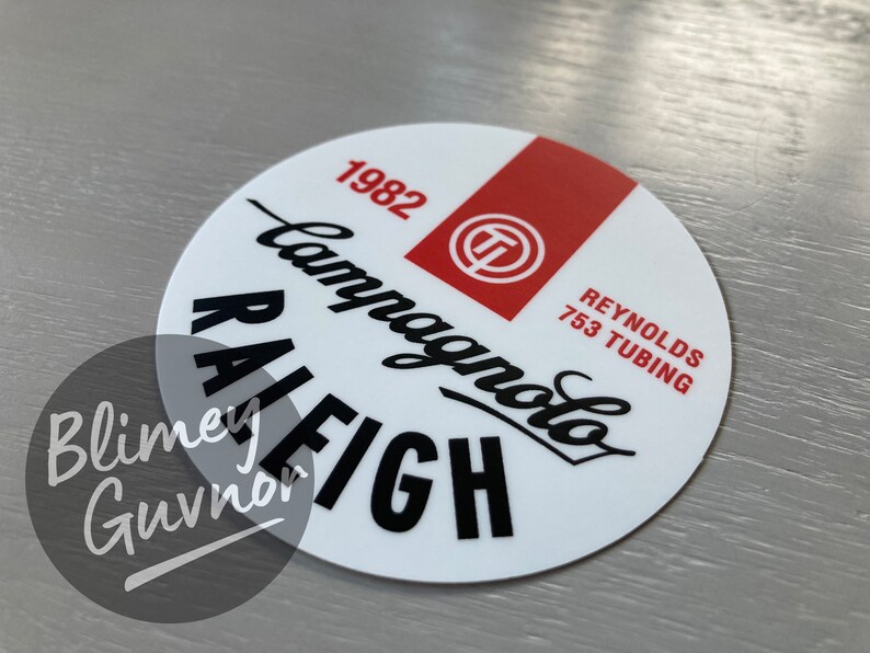 Retro Raleigh Racing Team Vinyl Sticker Campagnolo White - Etsy