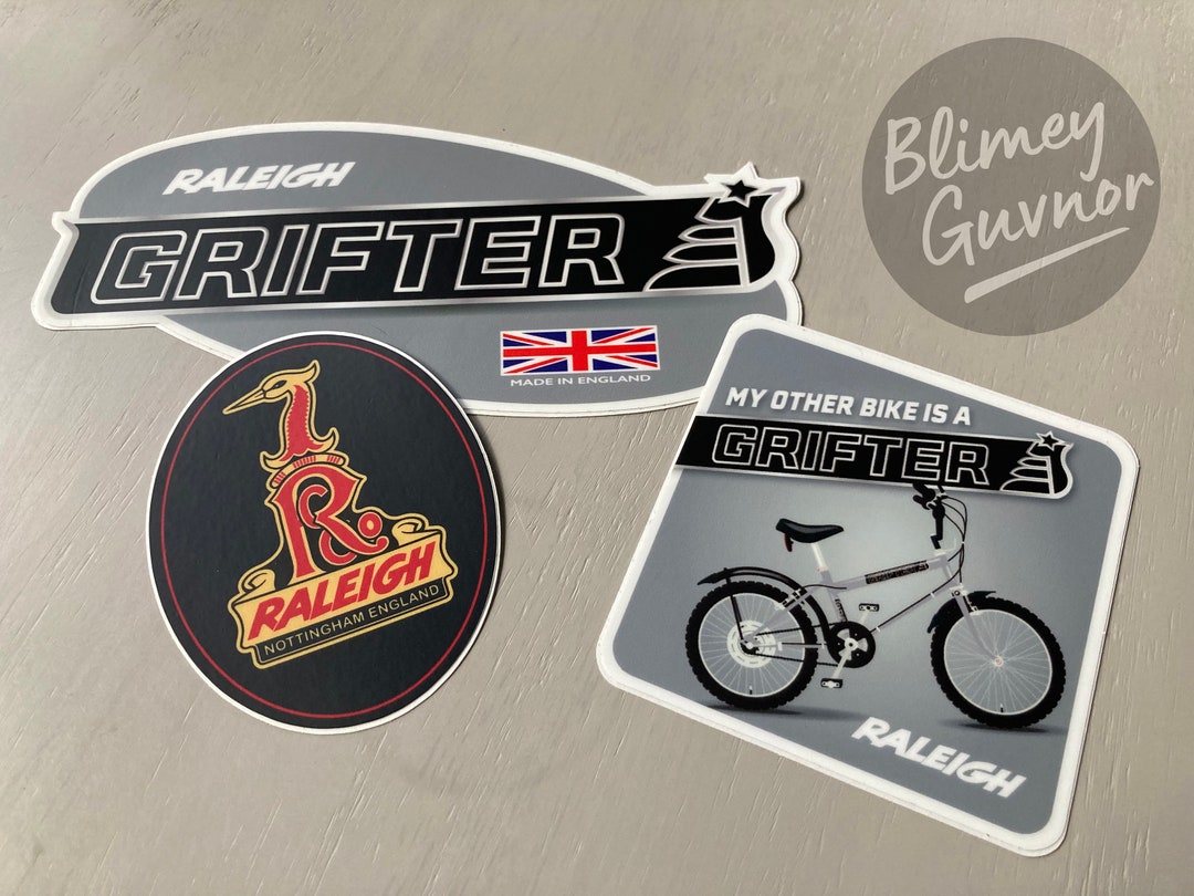 Retro Raleigh Grifter Vinyl Stickers X3 - Etsy