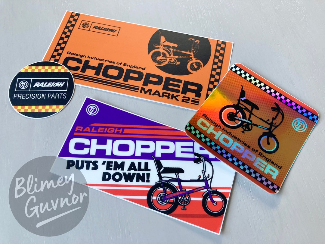 Retro Raleigh Chopper Vinyl Stickers X4 - Etsy UK