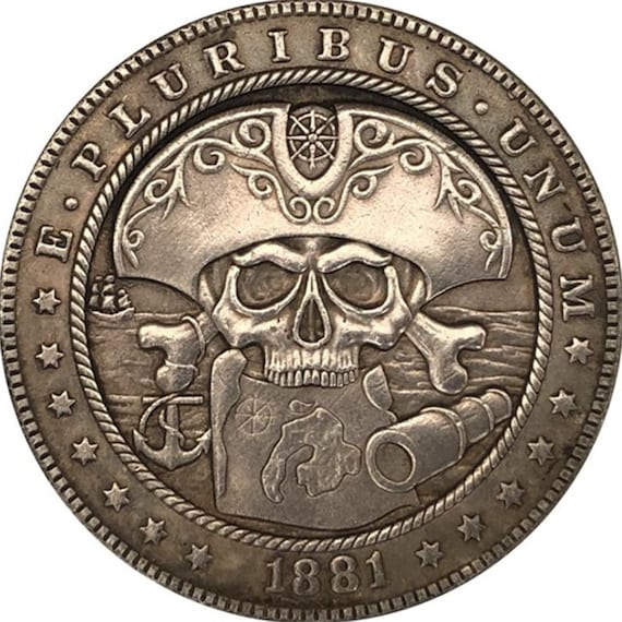 Pirate Metal Coin New Gift Coin Metallic Coins - Etsy