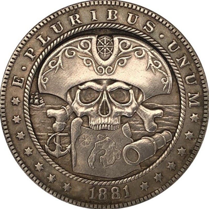 Pirate Metal Coin New Gift Coin Metallic Coins - Etsy