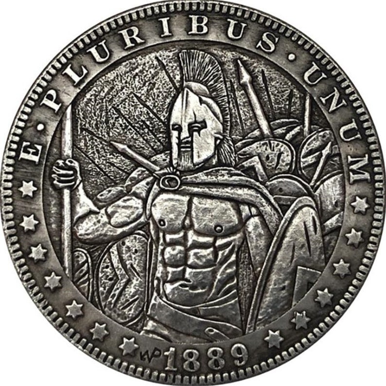 Spartan Warrior Metal Coin New Gift Coin Metallic Coins - Etsy