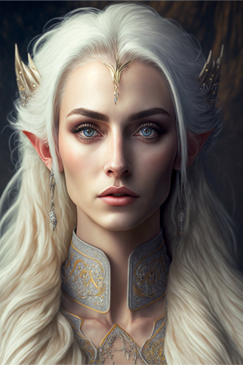 Female High Elves Portraits Etsy Canada