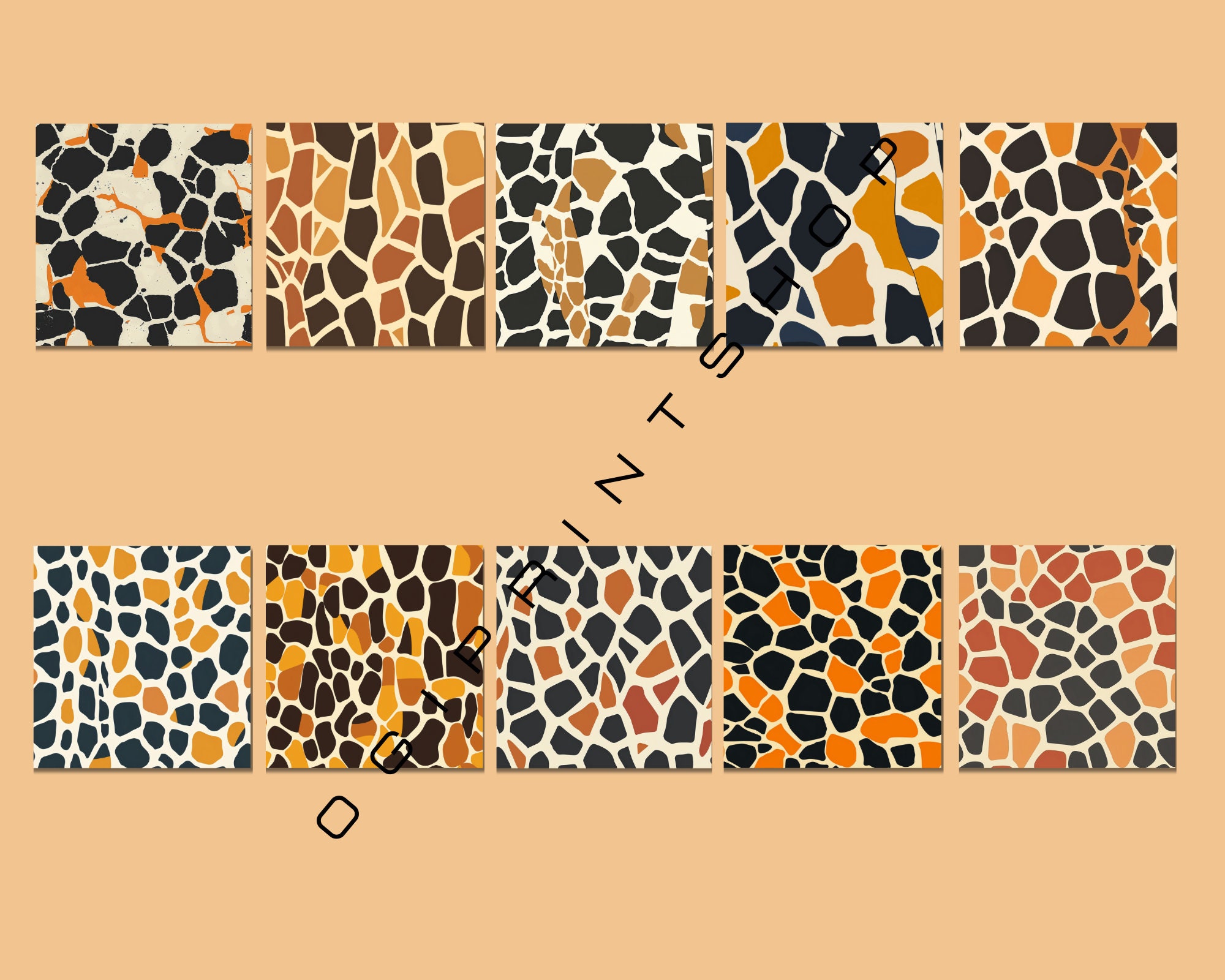 30 Giraffe Skin Seamless Textures for Commercial Use, High-quality ...