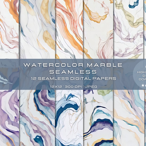Watercolor Marble - Etsy