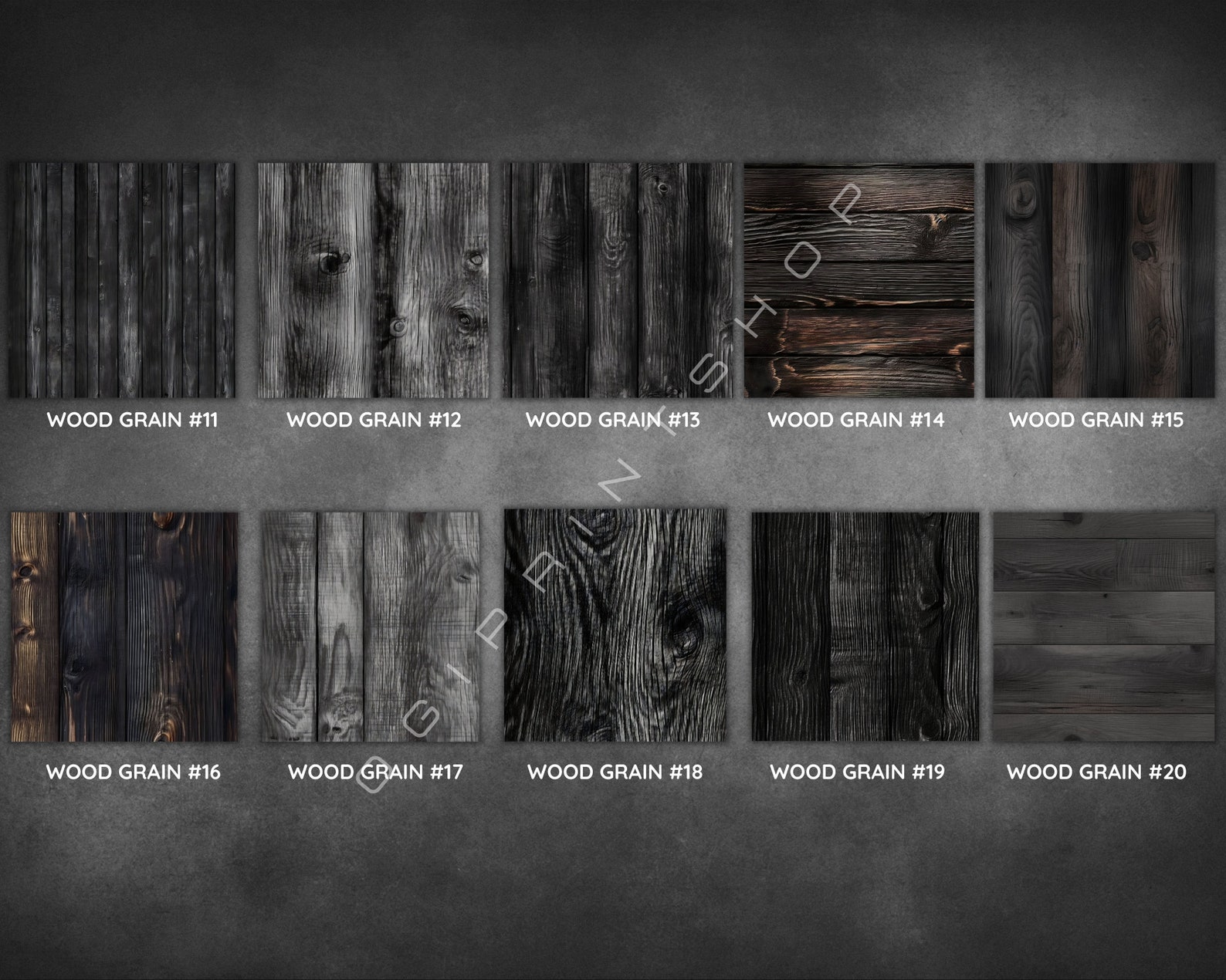 20 Black Wood Grain Seamless Patterns for Commercial Use, High-quality ...