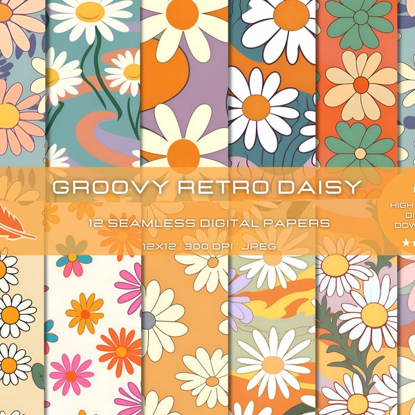 Retro Daisy - Etsy