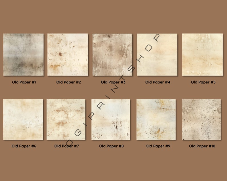 40 Old Paper Seamless Textures for Commercial Use, High-quality Textures, Digital Paper for ...