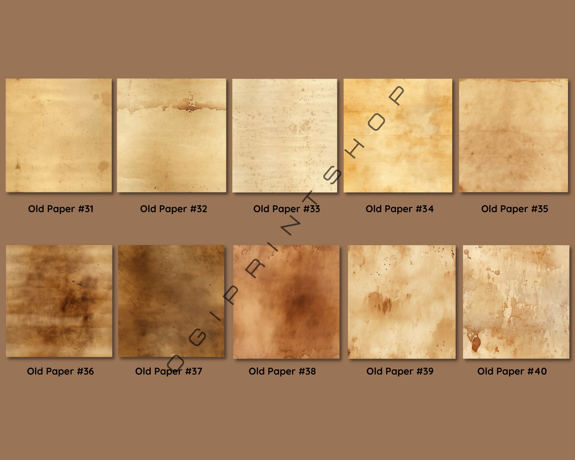 40 Old Paper Seamless Textures for Commercial Use, High-quality ...