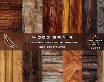 20 Black Wood Grain Seamless Patterns for Commercial Use, High-quality ...
