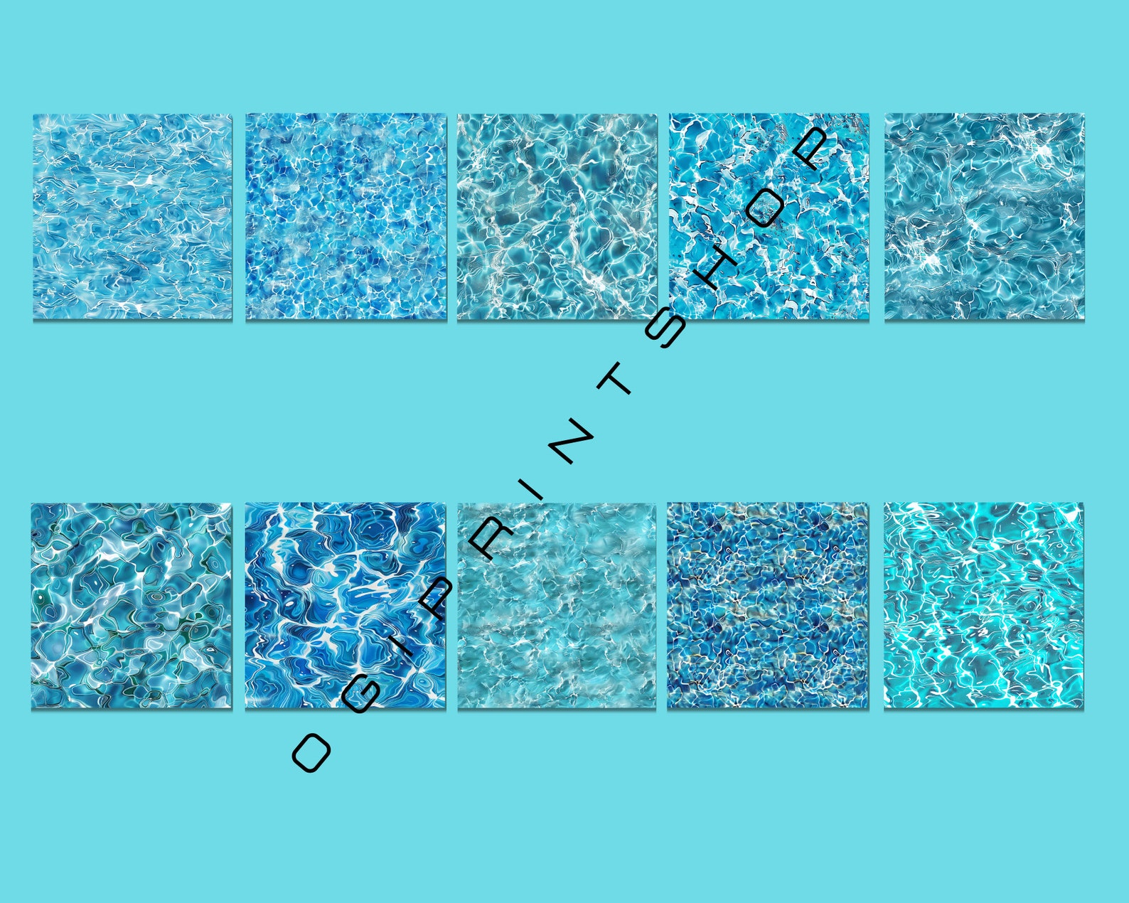 30 Shimmering Water Seamless Textures for Commercial Use, High-quality ...