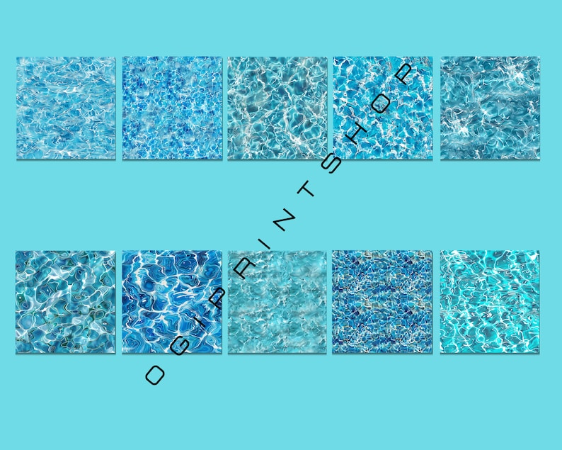 30 Shimmering Water Seamless Textures for Commercial Use, High-quality ...