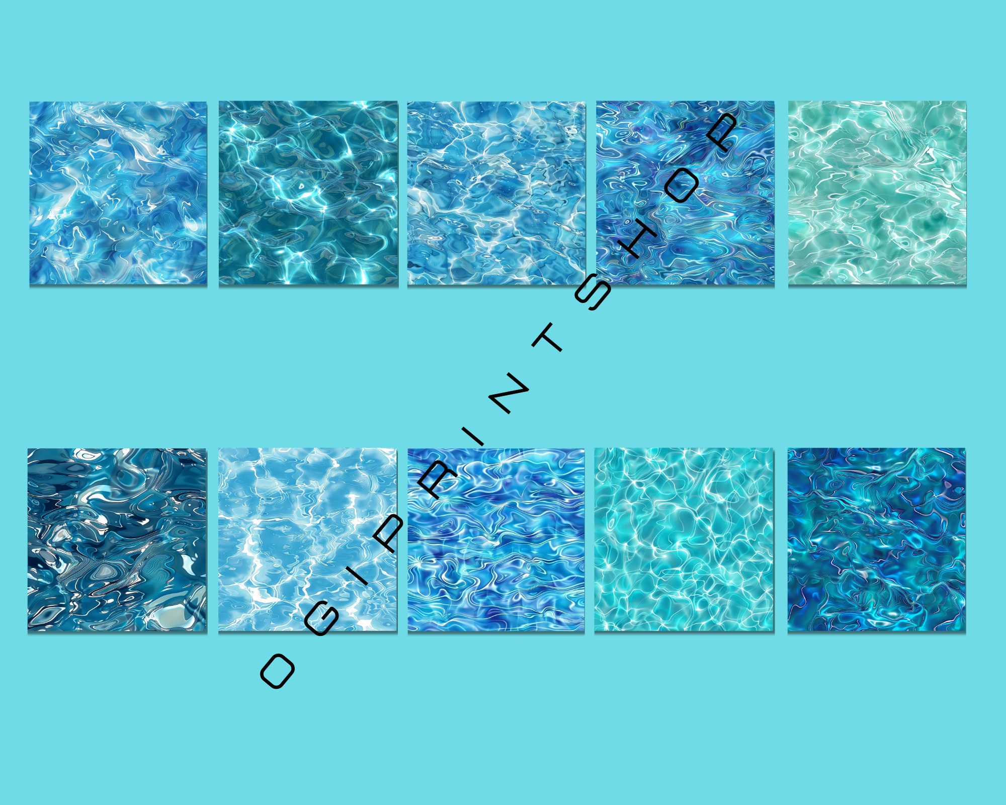 30 Shimmering Water Seamless Textures for Commercial Use, High-quality ...