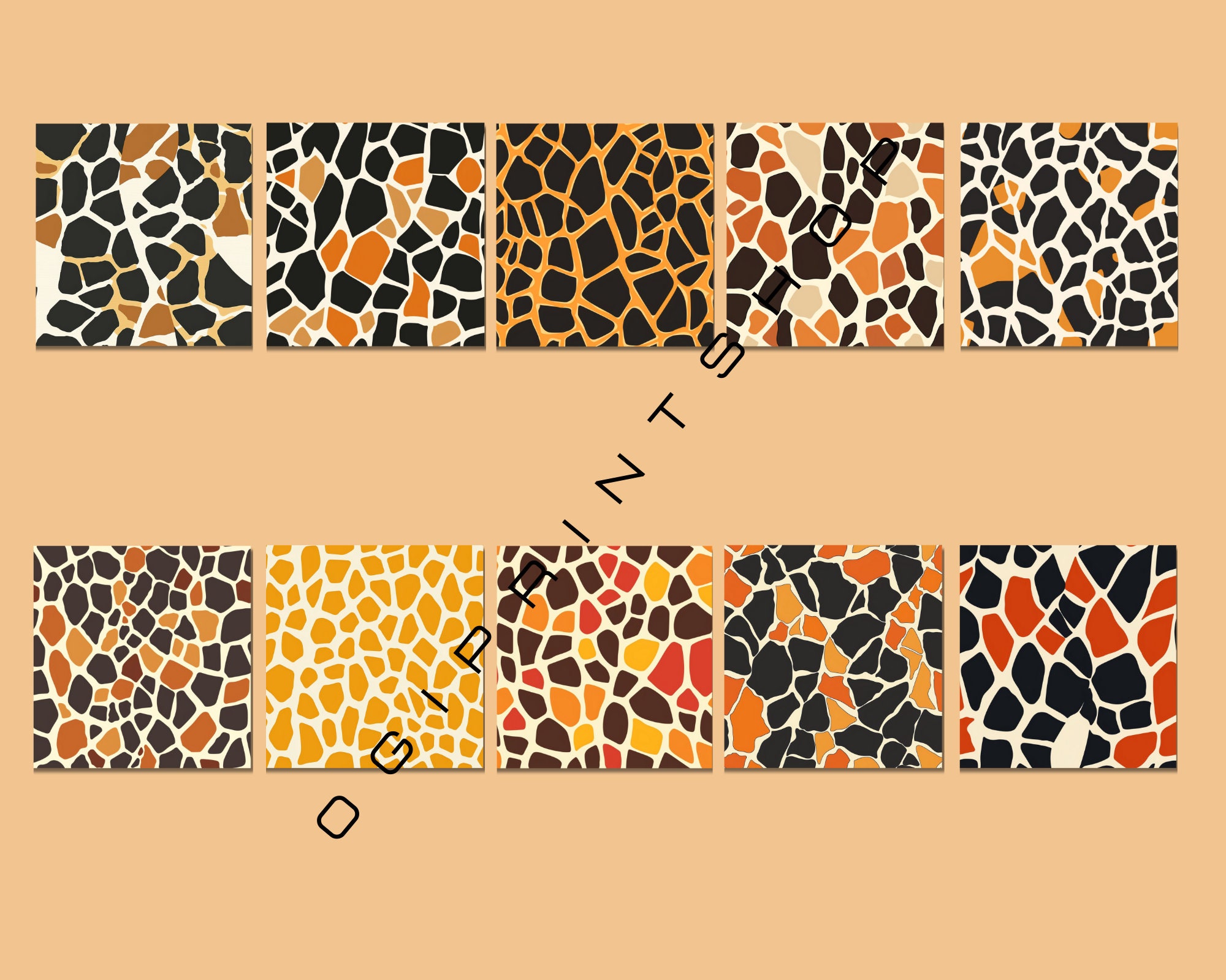 30 Giraffe Skin Seamless Textures for Commercial Use, High-quality ...