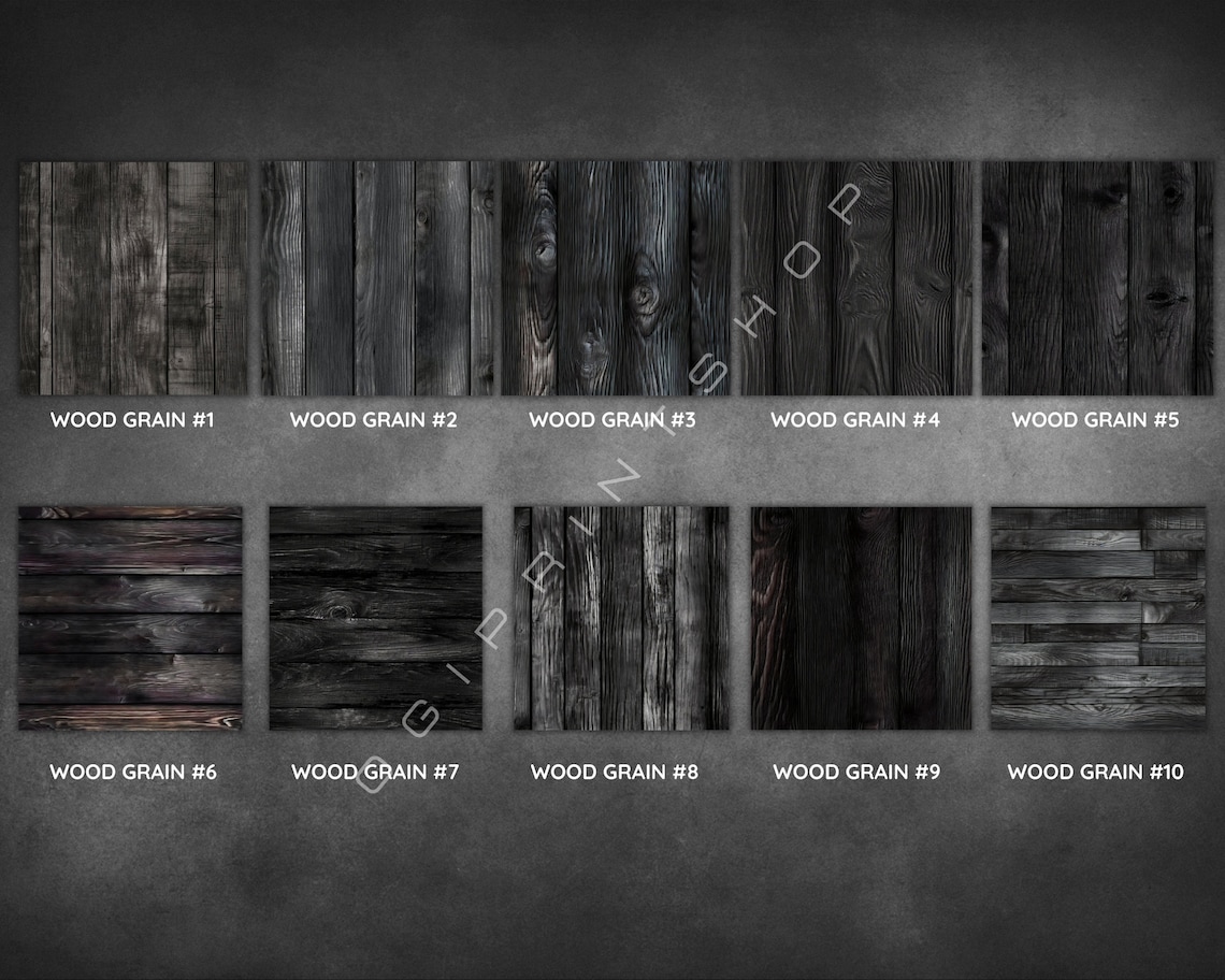 20 Black Wood Grain Seamless Patterns for Commercial Use, High-quality ...