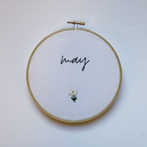 Tiny Flower Embroidery Pattern, May Embroidery Pattern PDF, Spring ...