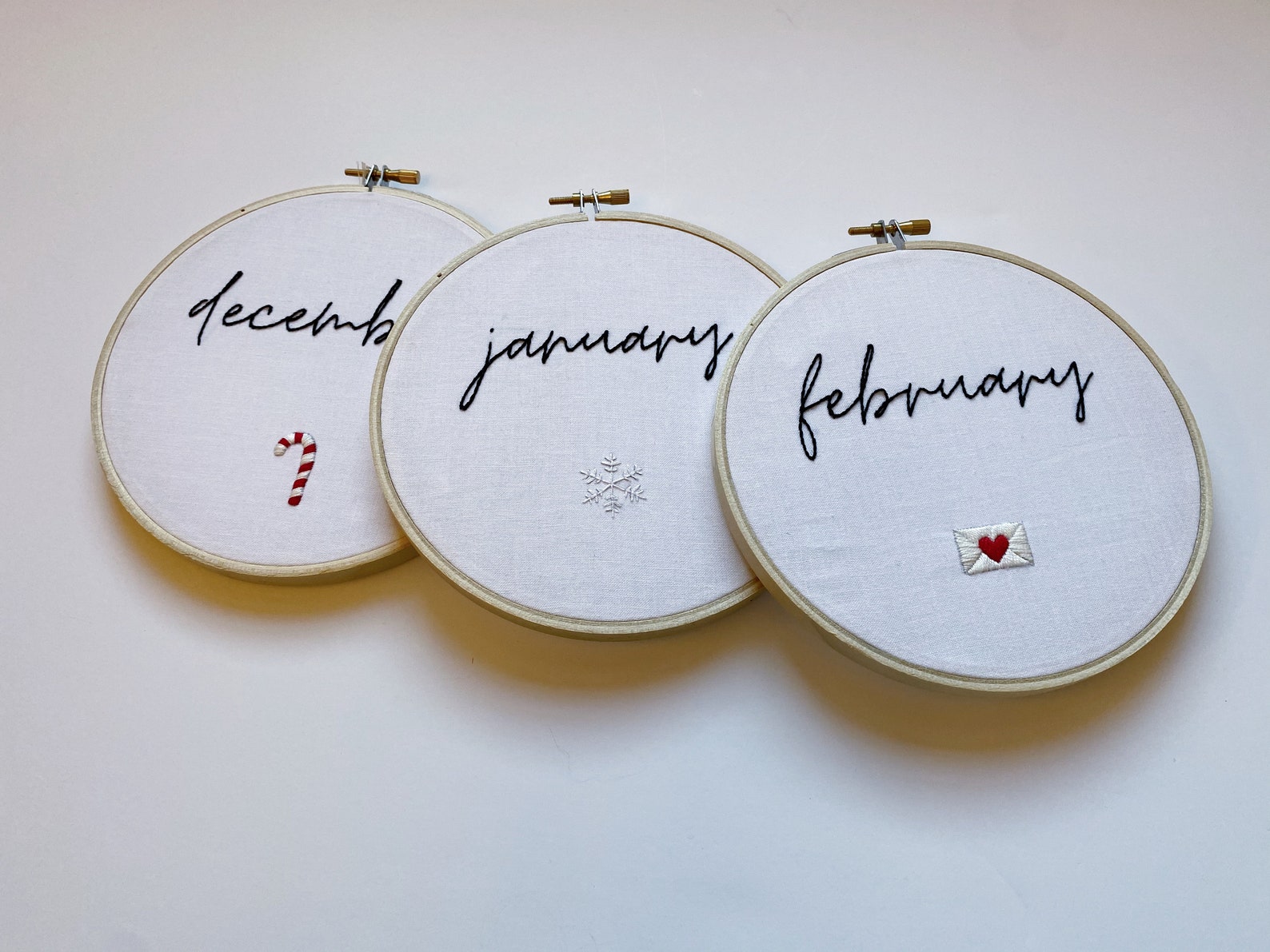 Tiny Embroidery Calendar Set, Monthly Calendar Pattern Set PDF ...