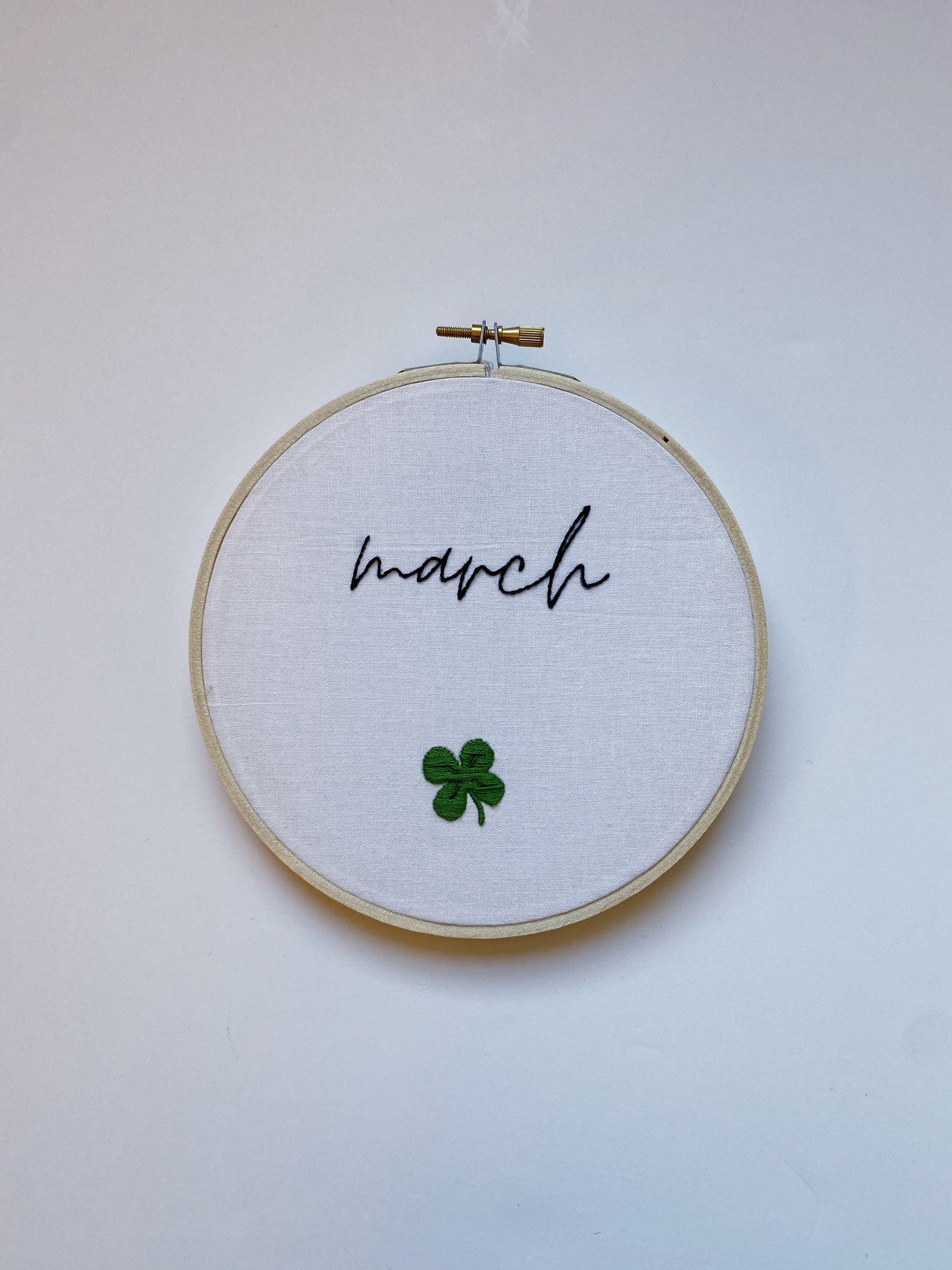 Tiny Shamrock Embroidery Pattern, March Embroidery Pattern PDF, Four ...