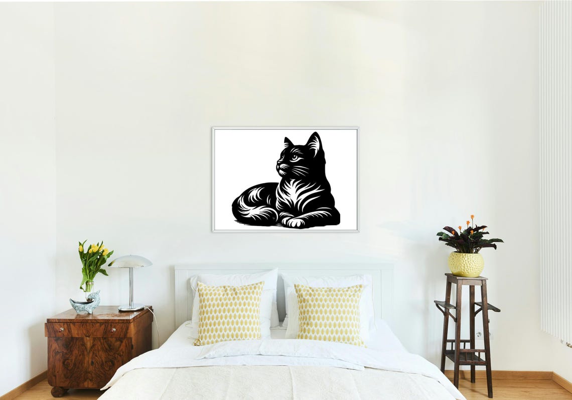 Cat Vector Cut File for Laser, Cricut, CNC (digital Download) - Etsy