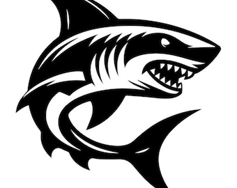 Shark, Fish SVG Clipart, T-shirt Design Vector Image, for Gift Wall ...