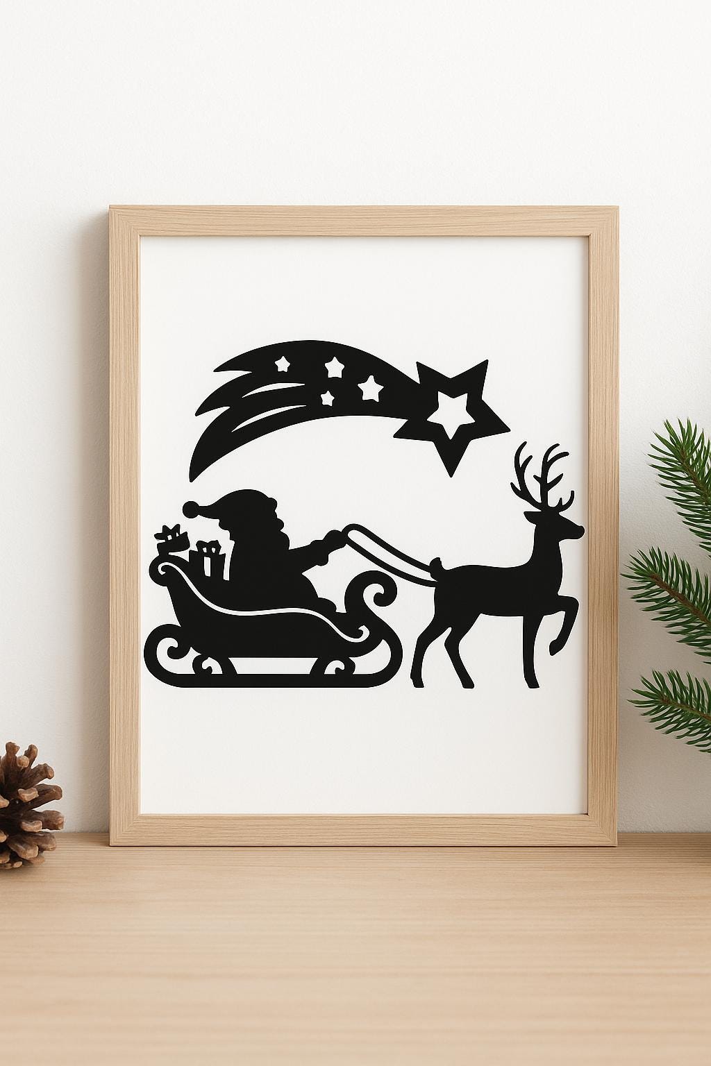 Christmas Reindeer Cut File: SVG, Laser, Plasma, Cricut, CNC (digital ...