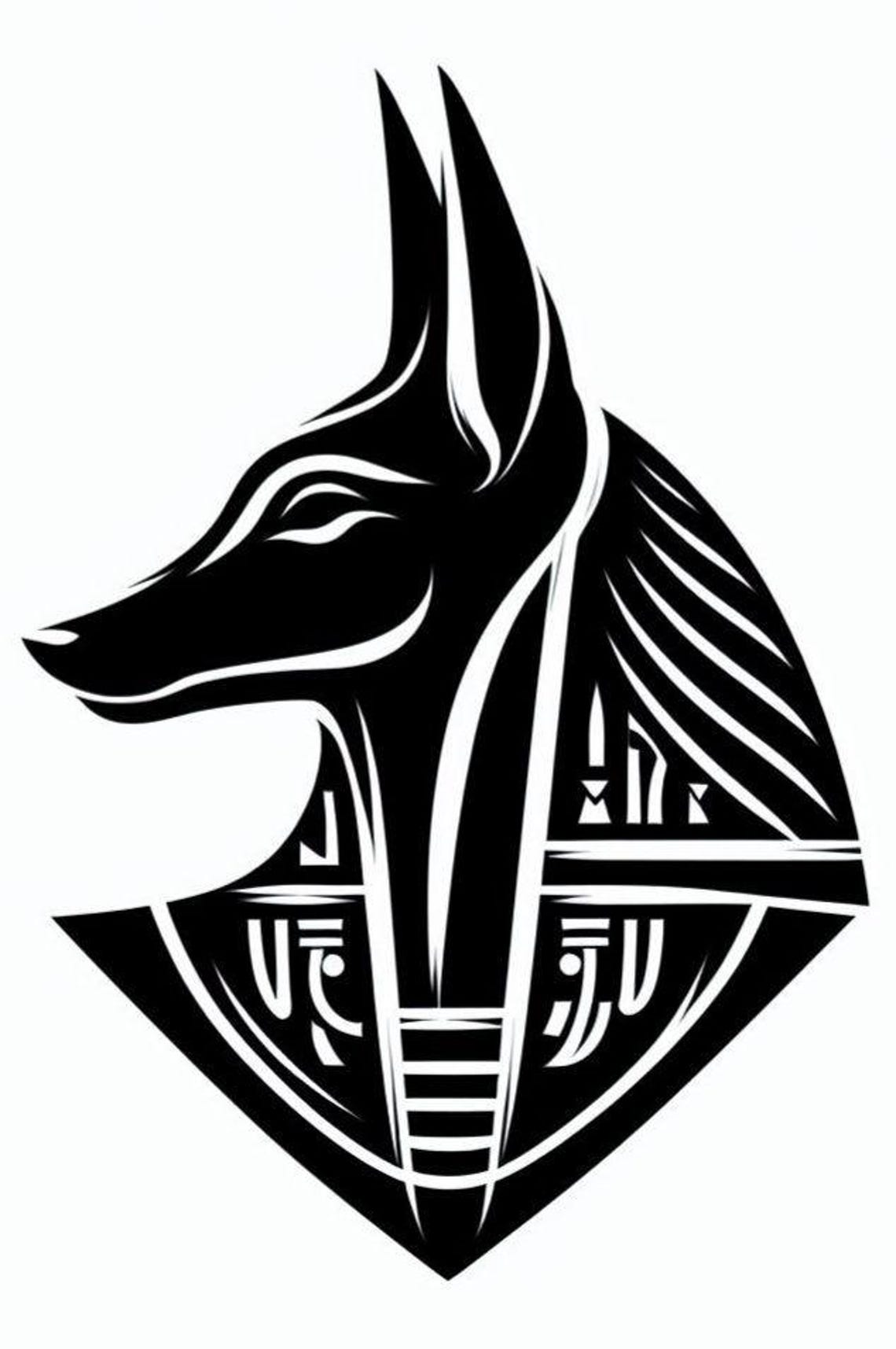 Anubis Silhouette Cut File, Egyptian Decor (digital Download) - Etsy