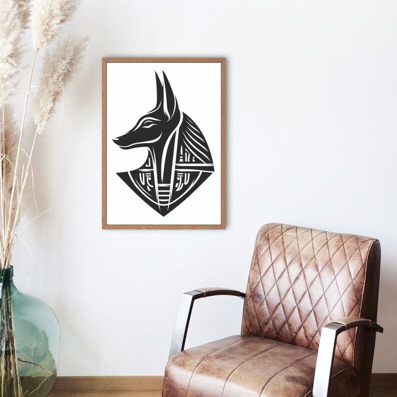 Anubis Silhouette Cut File, Egyptian Decor (digital Download) - Etsy