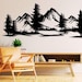 Mountain Forest Laser Cut Files for CNC (dxf, Cdr, Png, Jpeg, Pdf) - Etsy