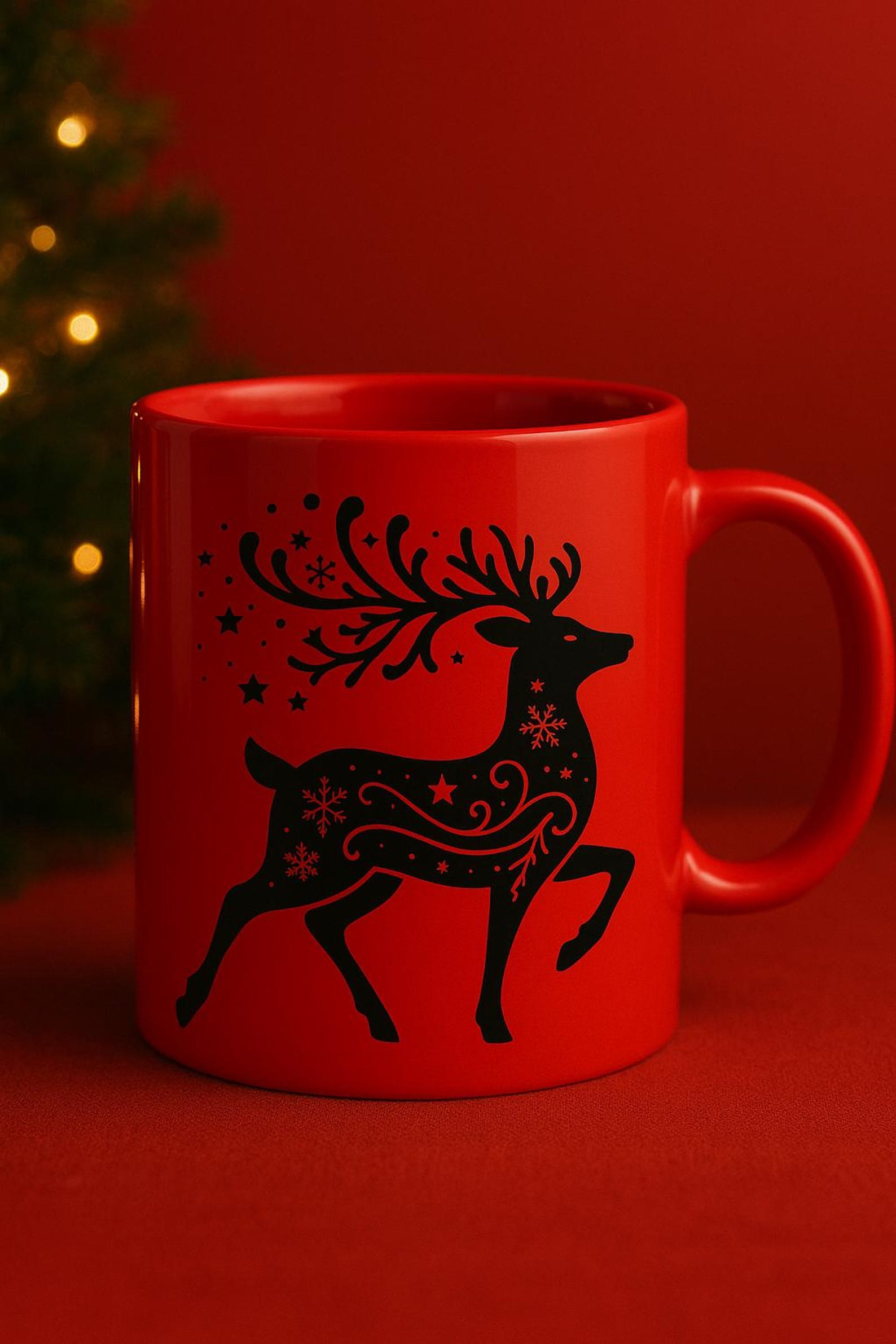 Christmas Reindeer SVG Clipart: Laser Cut Vector Image (digital ...