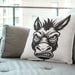 Angry Donkey Face SVG Tattoo Clipart, for Gift Vector Image, Wall Decor ...