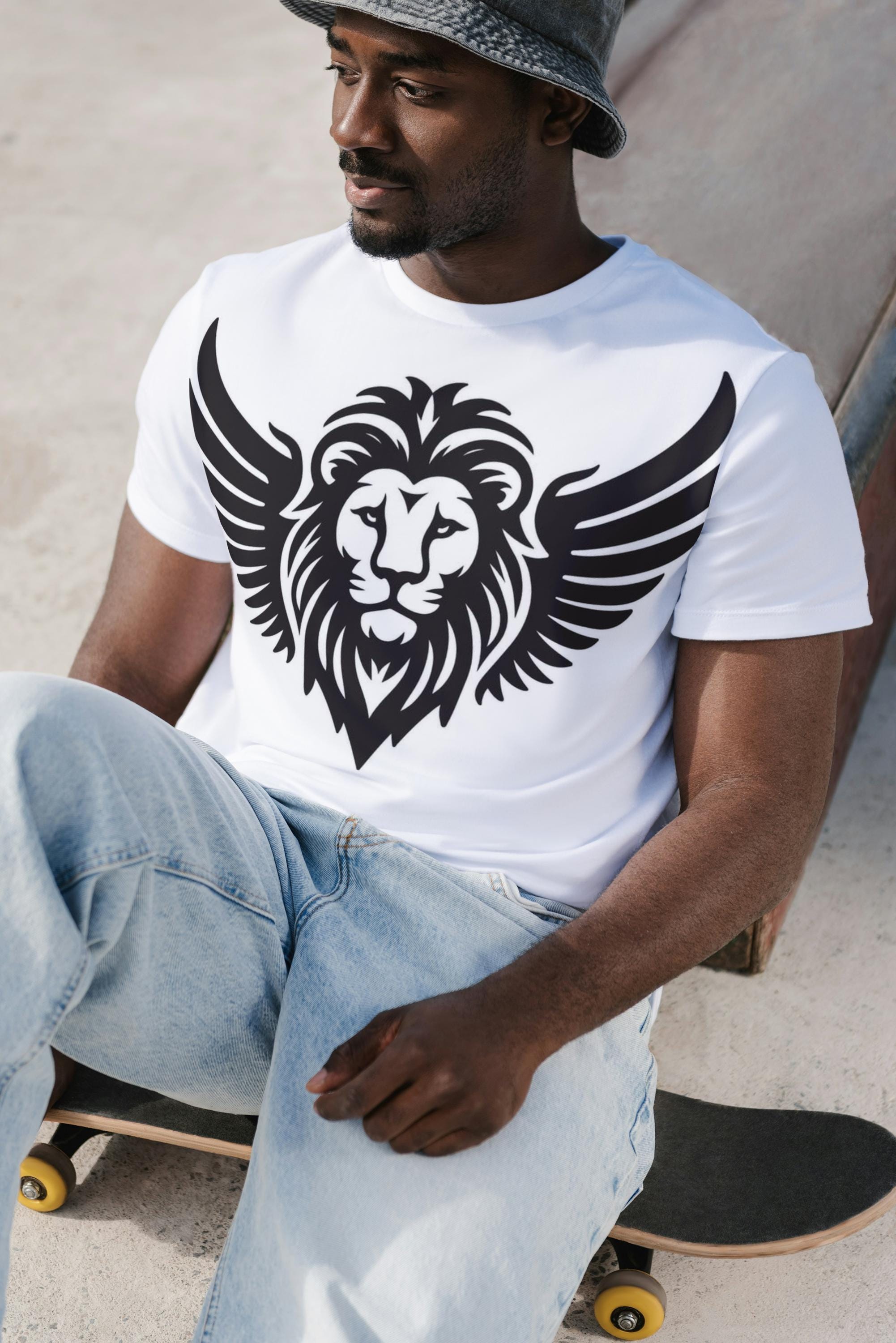 Winged Lion Head Cut File, CNC Plasma Laser, Metal Wall Decor (digital ...
