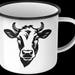 Cow Head Silhouette SVG Tattoo Clipart, Gift Vector Image, Wall Decor ...