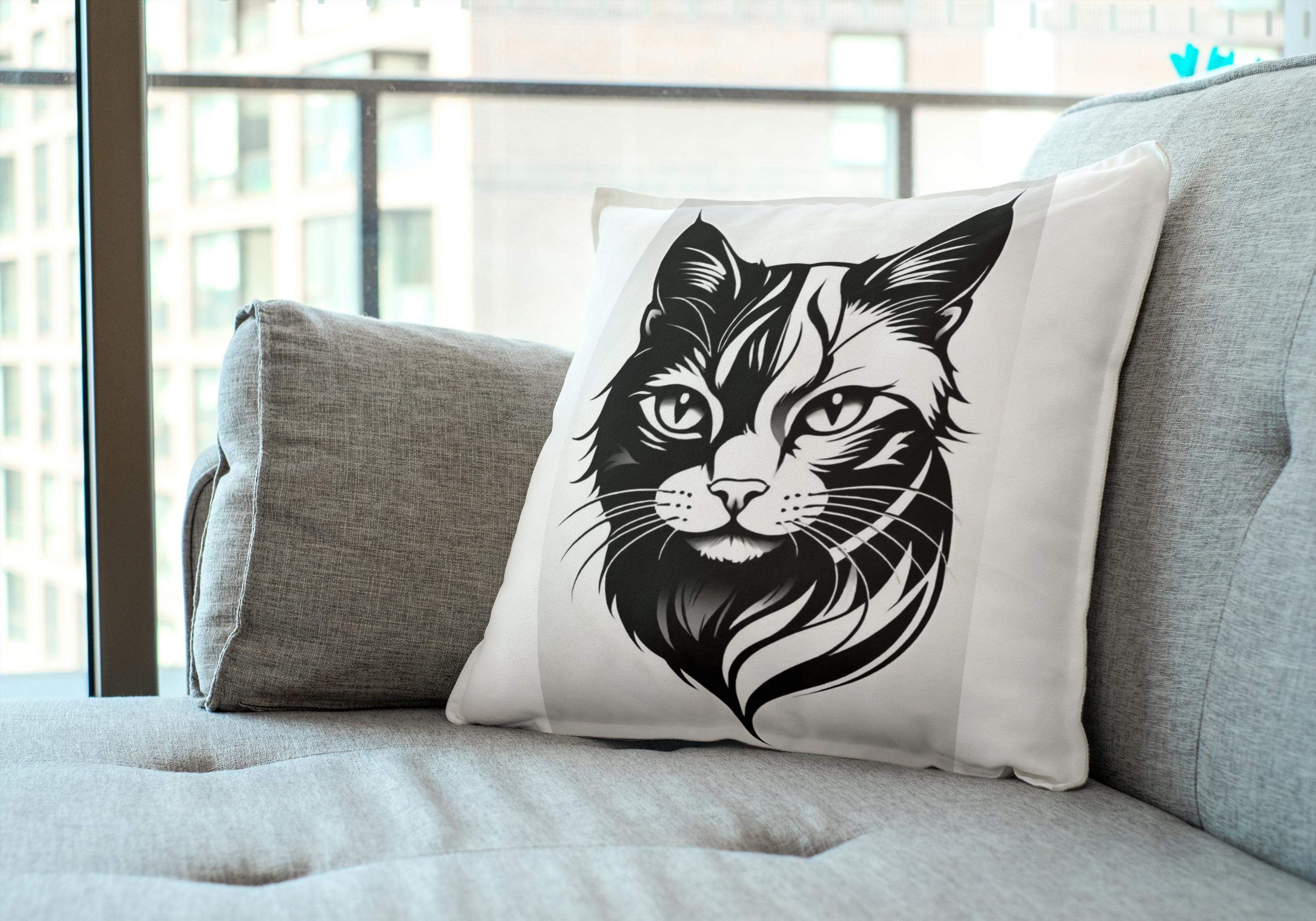 Cat Head Dxf,cdr,jpeg,png,pdf Animals Cut File for Laser, Plasma Cnc ...