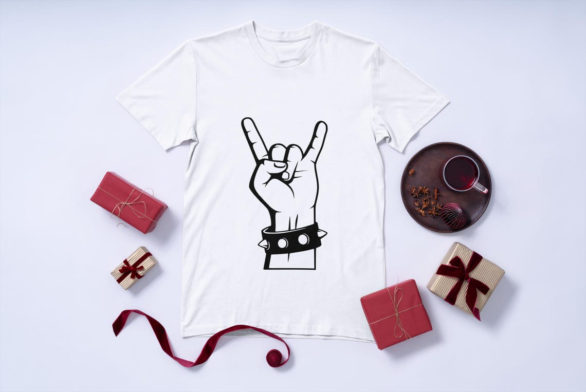 Rock Hand Sign - Heavy Metal File SVG: Laser, Plasma, Cricut CNC ...