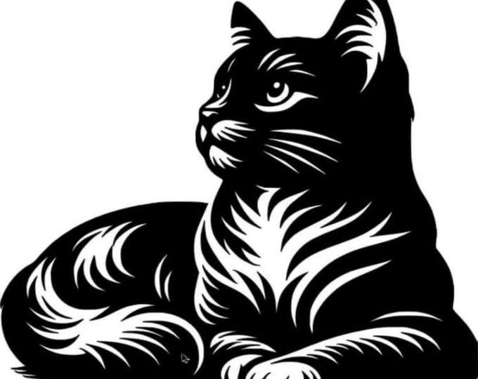 Cat Vector Cut File for Laser, Cricut, CNC (digital Download) - Etsy