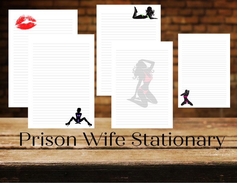 Prison Wife - Lined Stationary Pages - Etsy
