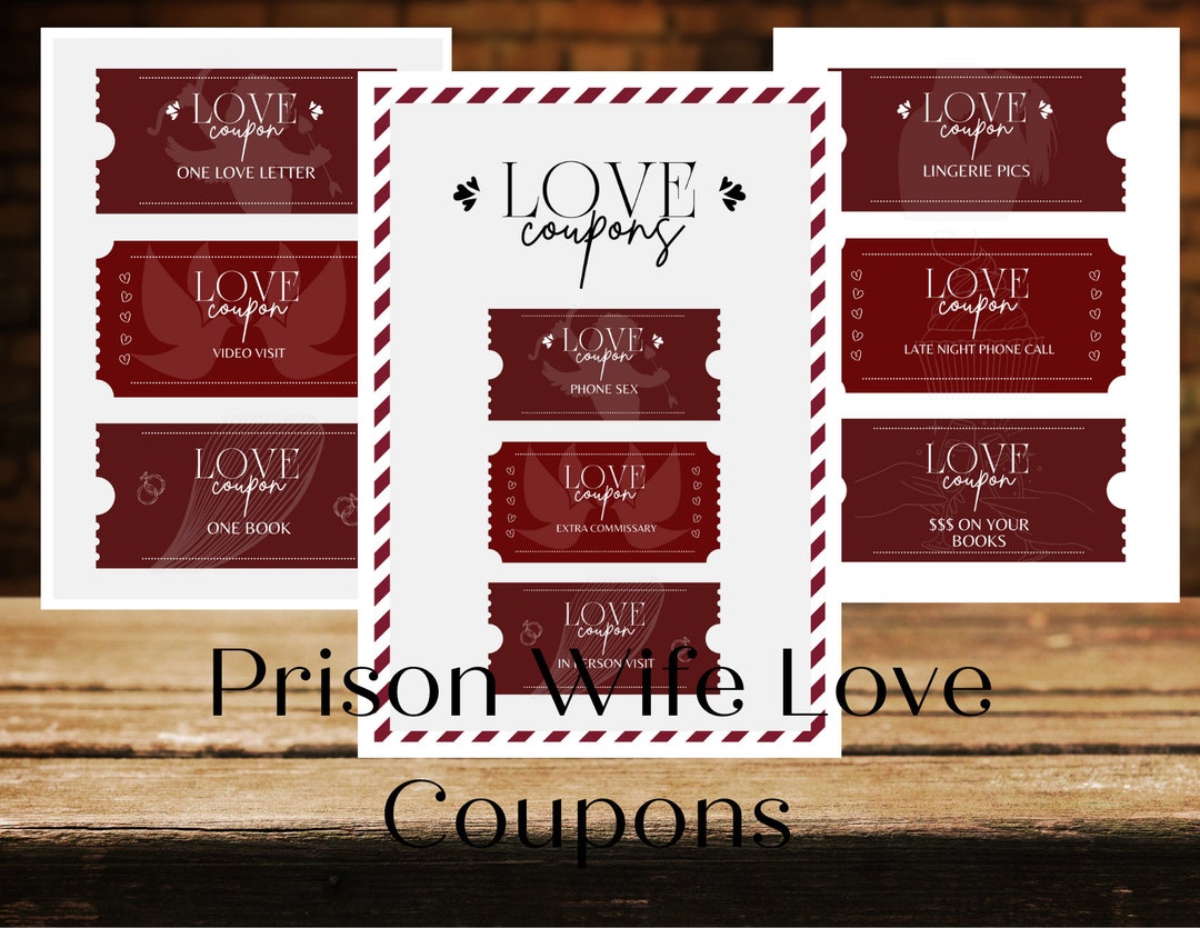 Prison Wife - Love Coupons - Etsy